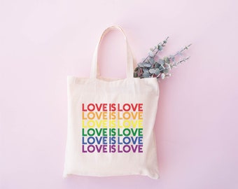 Mermaid Tote Bag Rainbow Totes Watercolor Tote Bag Pride Totes LGBTQ ...