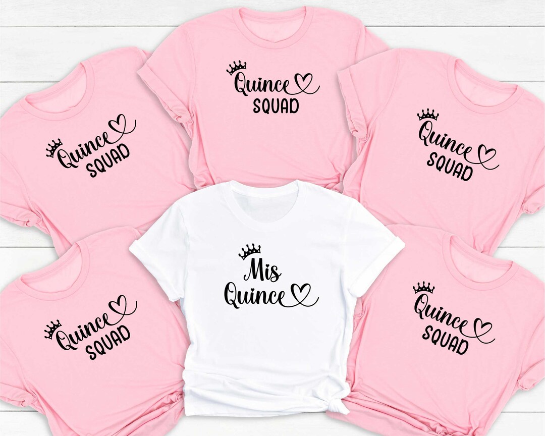 Quince Shirt, Mis Quince Squad Shirt, Mexican Birthday Party Shirt ...