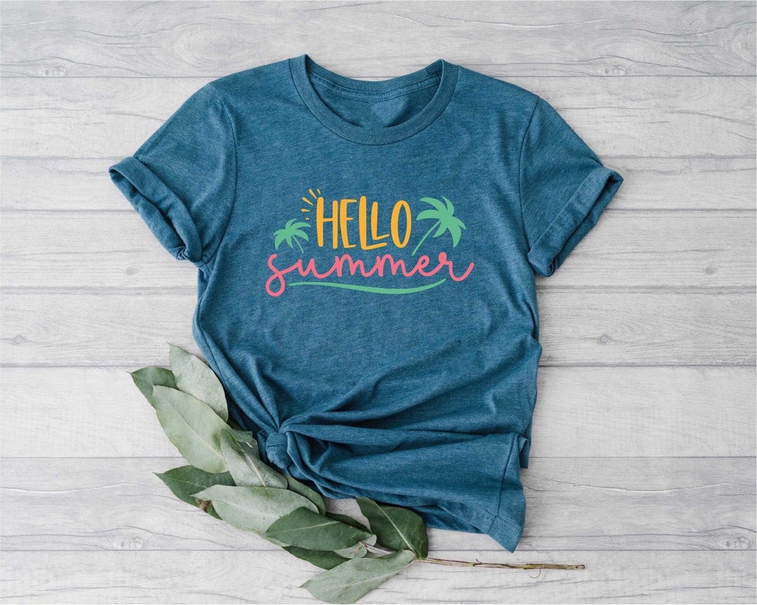 Hello Summer Shirt, Summer Shirt, Beach Shirt, Beach Vibes Shirt, Beach ...