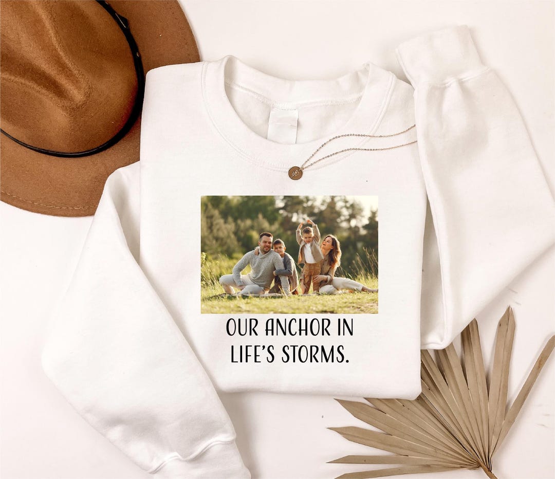 Personalized Photo With Text Hoodie, Custom Family Photo Hoodie, Custom ...