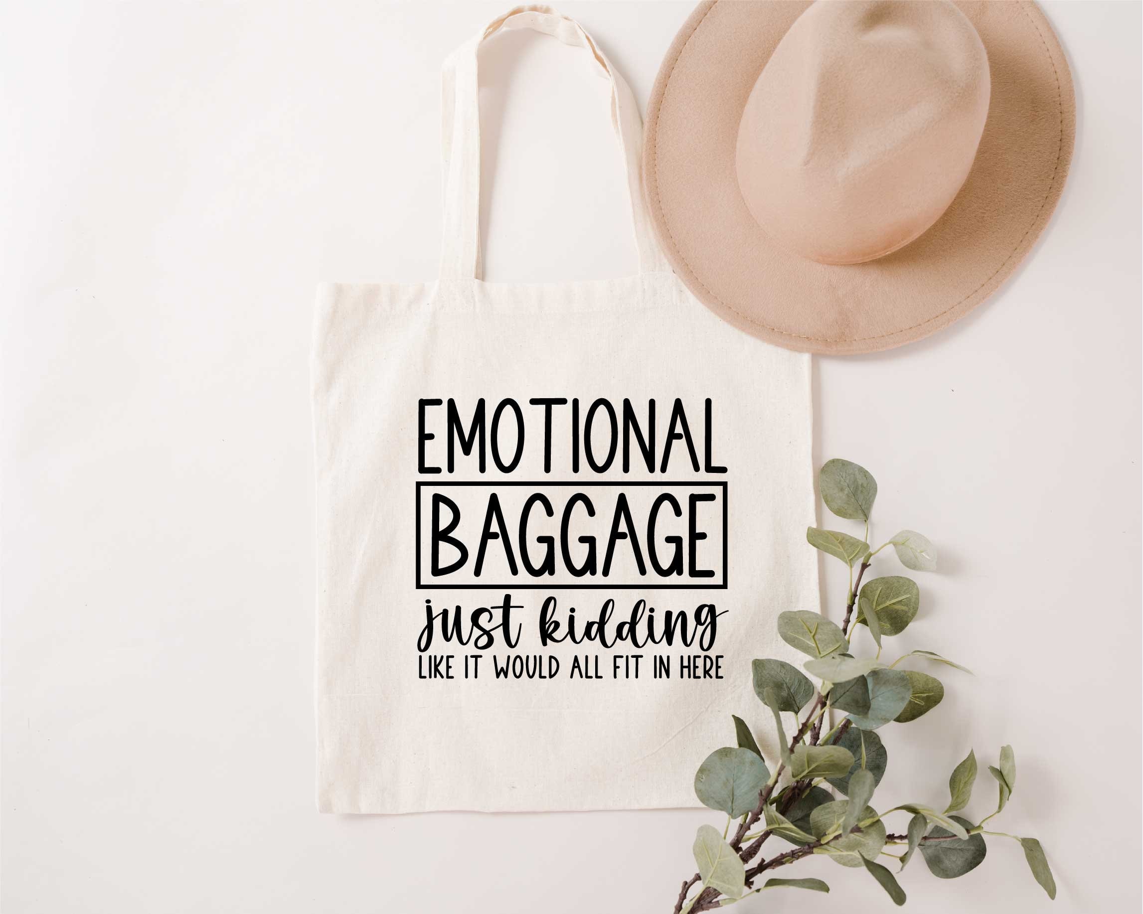 Emotional Baggage,canvas Tote Bag, Birthday Gift for Her, Bridesmaid ...