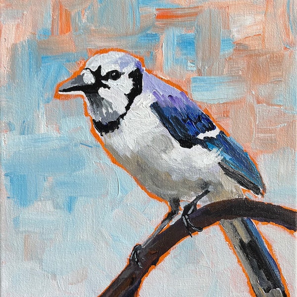 Blue Jay Art - Etsy