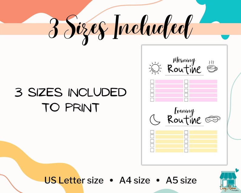 Everyday Routine Checklist | Everyday Planner ! Everyday Routine Chart ...