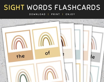 Boho Sight Words - Etsy