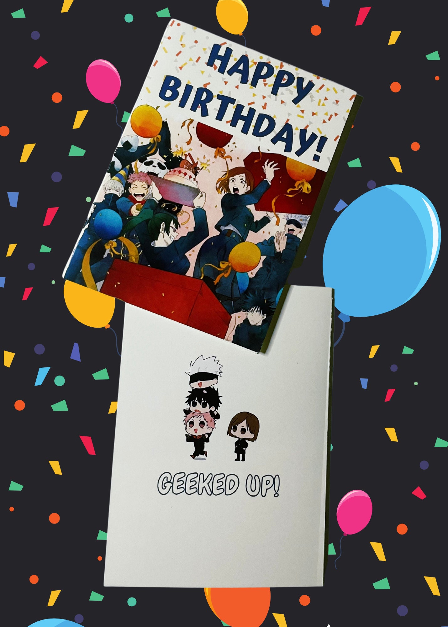 Anime Themed Birthday Cards - Etsy