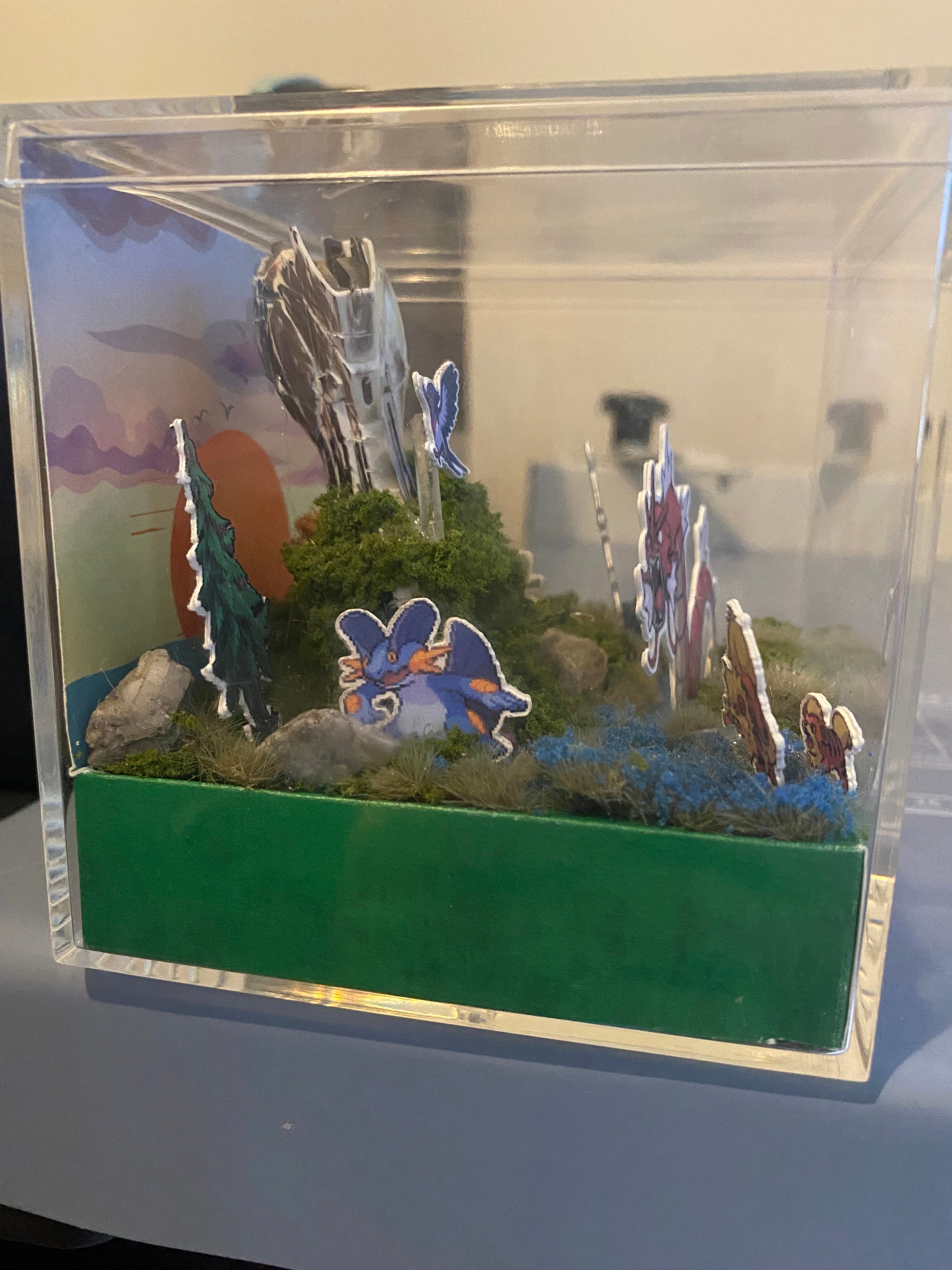 3D Diorama, Crystal Diorama Cube, Unique Gift for Gamers - Etsy