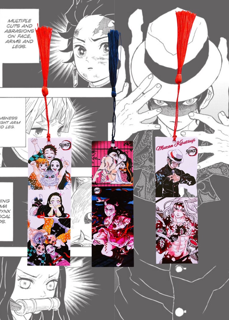 Anime Themed Bookmarks, Manga Style Bookmarks, Pop Culture Theme ...