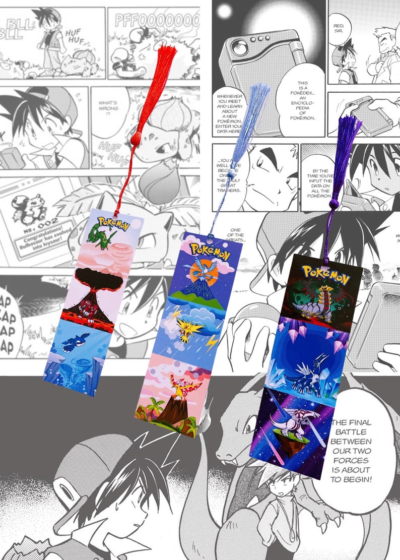 Anime Themed Bookmarks, Manga Style Bookmarks, Pop Culture Theme ...