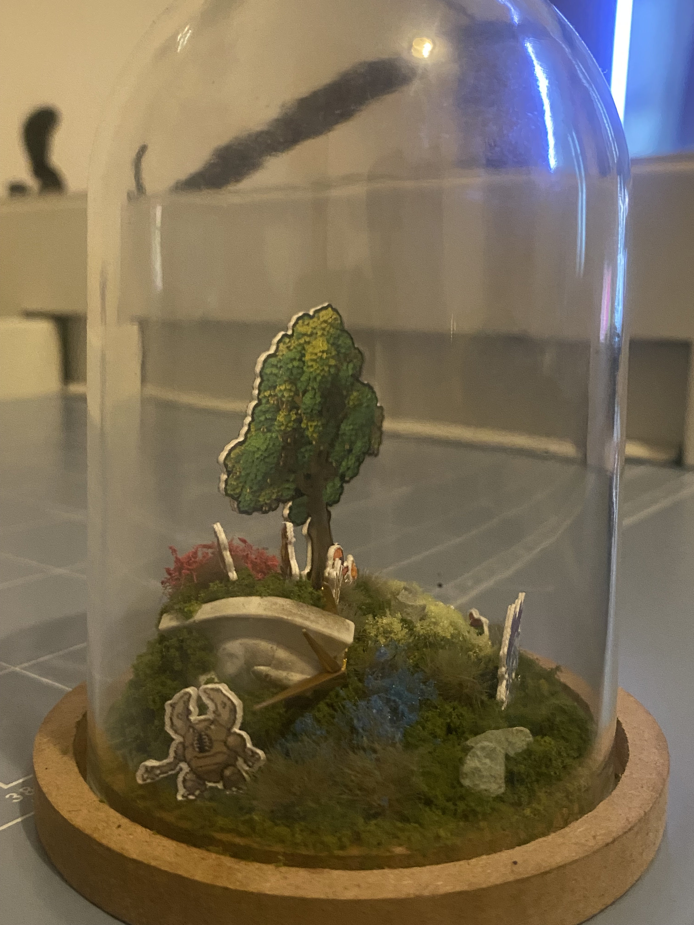 3D Diorama, Crystal Diorama Cylinder, Unique Gift for Gamers - Etsy