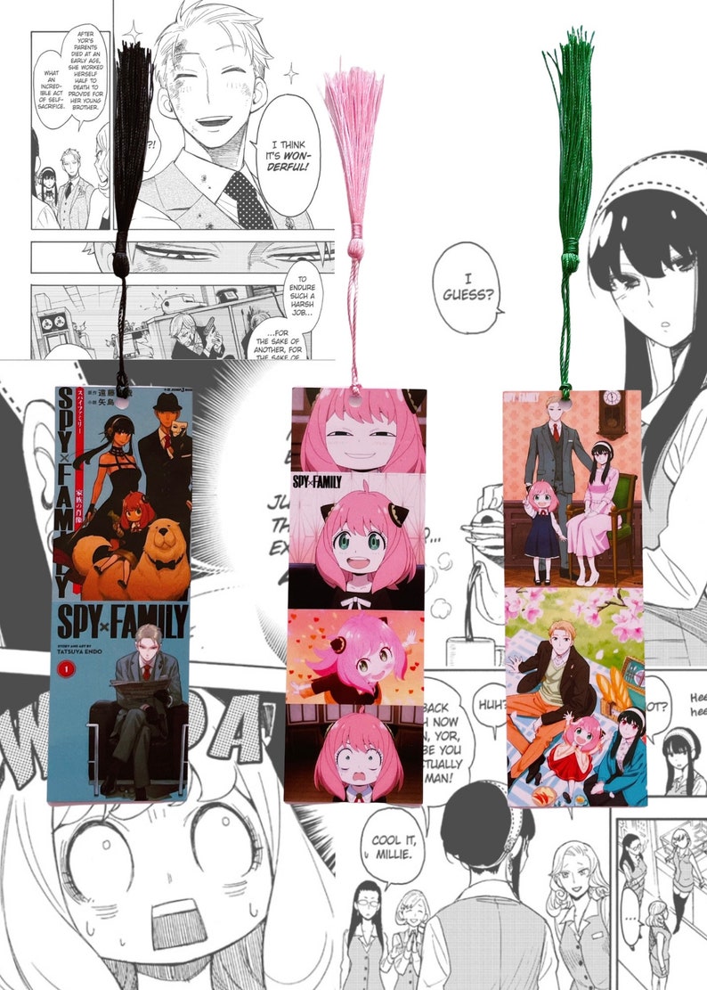 Anime Themed Bookmarks, Manga Style Bookmarks, Pop Culture Theme ...