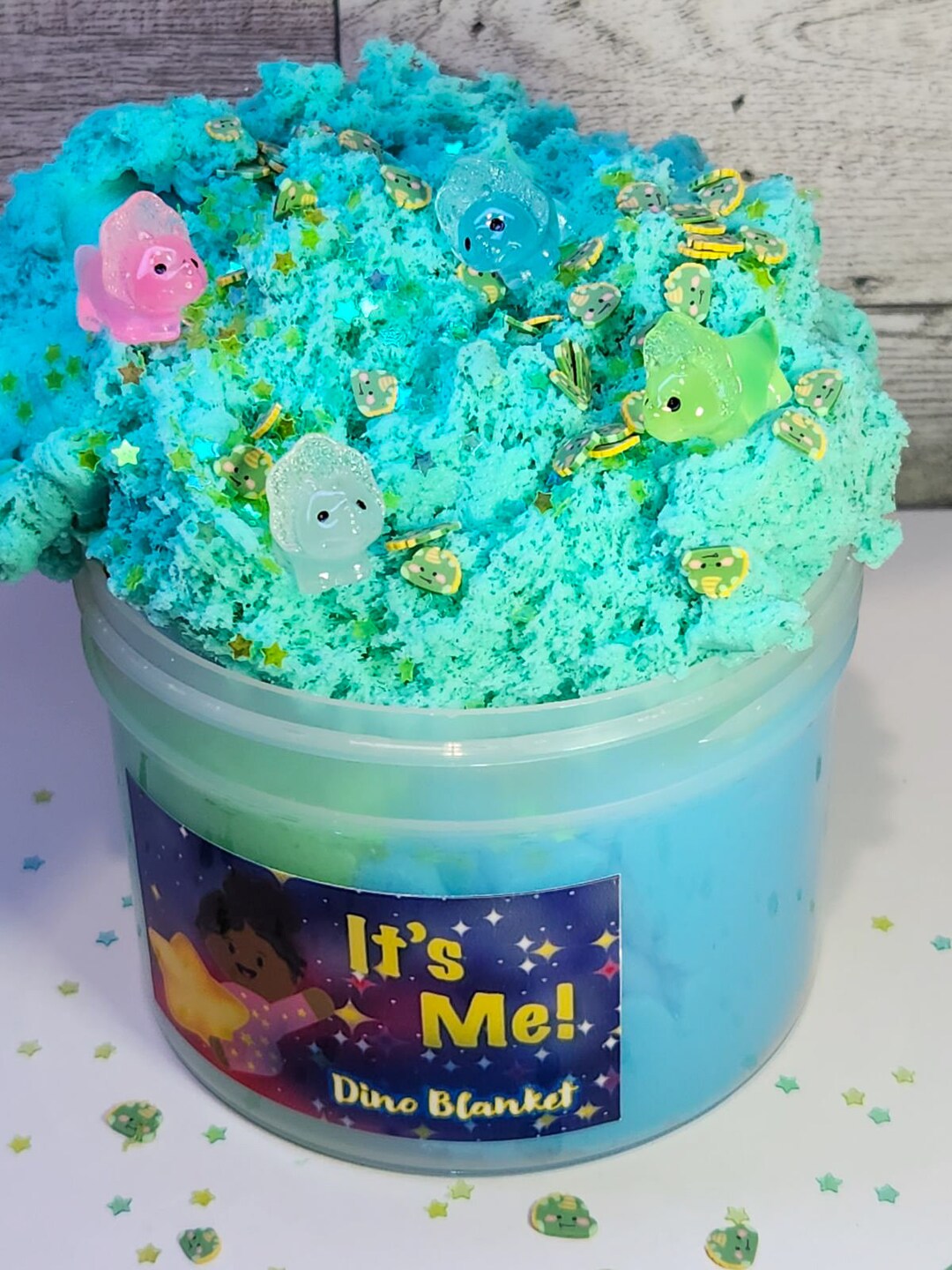 Dino Blanket Cloud Cream Dinosaurs Slime Blue Green Slime Scented Slime ...