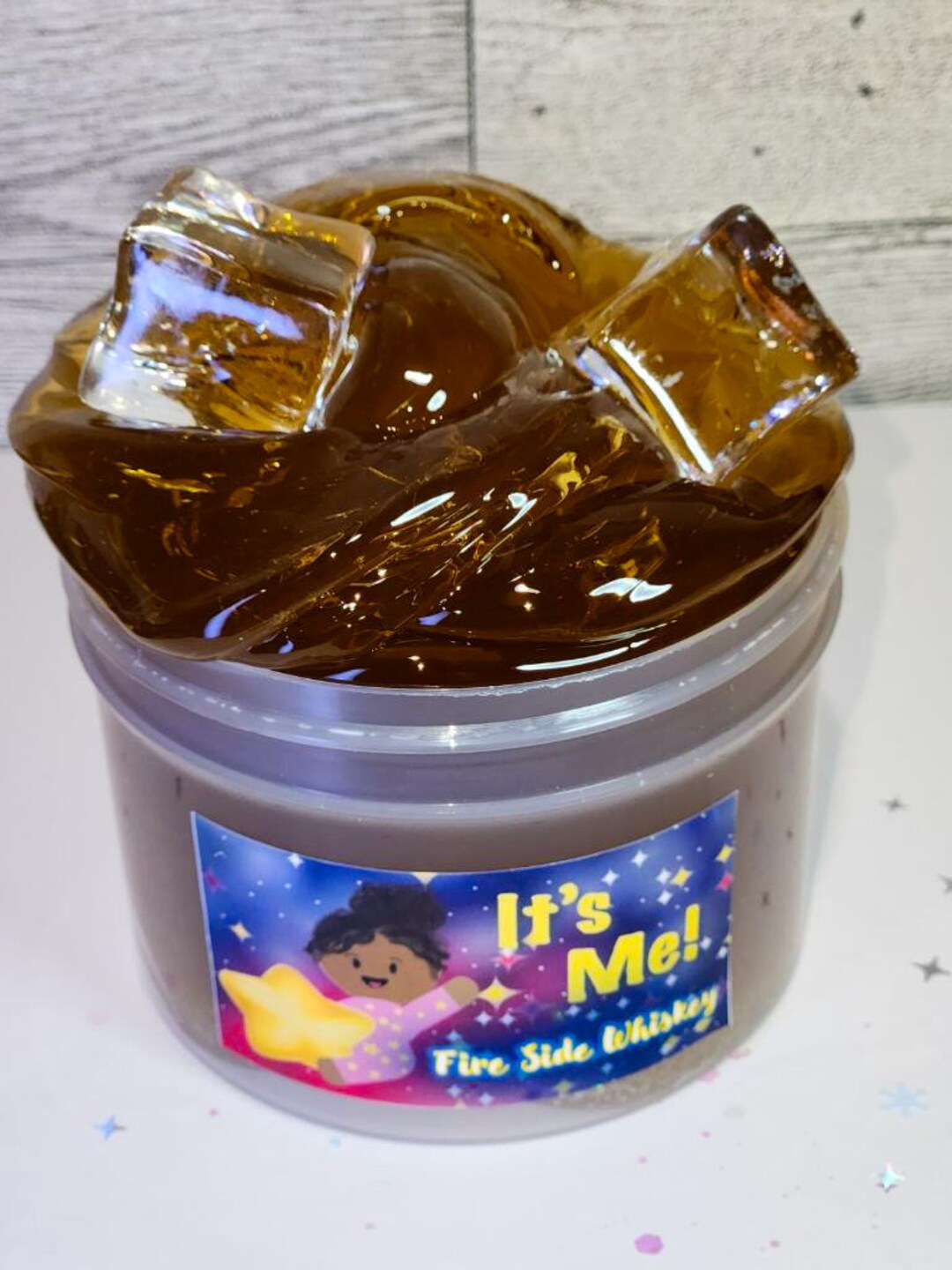 Fire Side Whiskey | Clear Slime | Brown Slime | Scented Slime | - Etsy