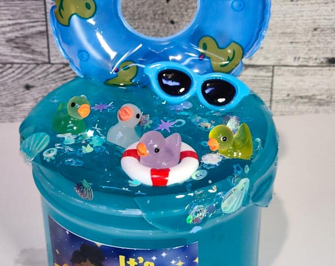 Swimming Pool Clear Slime Blue Slime Summer Slime Scented Slime borax ...