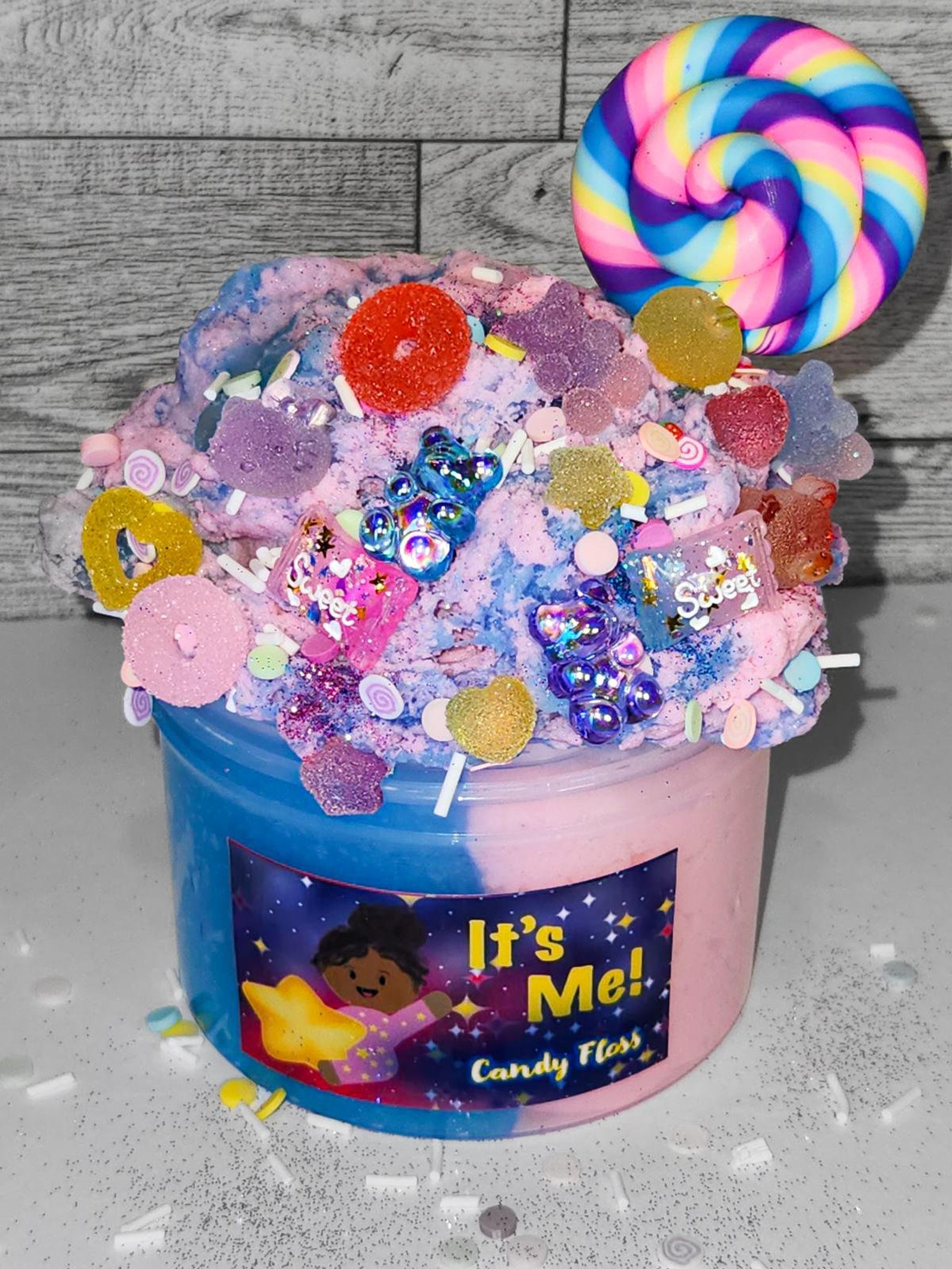 Candy Floss Cloud Cream Candy Slime Jelly Slime Pink Blue Slime scented ...