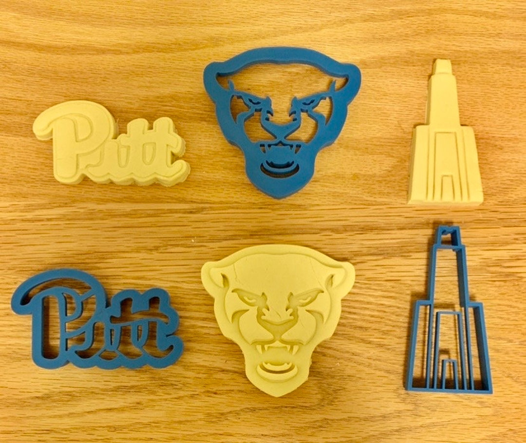 Detailed Cookie Cutter Trio University of Pittsburgh Pitt Logo 4 ...