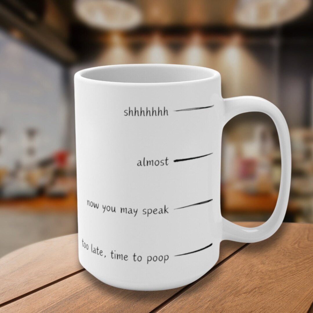 Sarcastic Shh Now You May Speak Coffee Mug Funny Work Office - Etsy