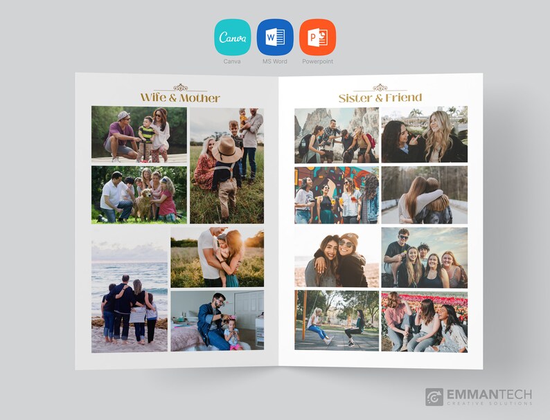 Gold Luxury Funeral Template Funeral Template Funeral - Etsy
