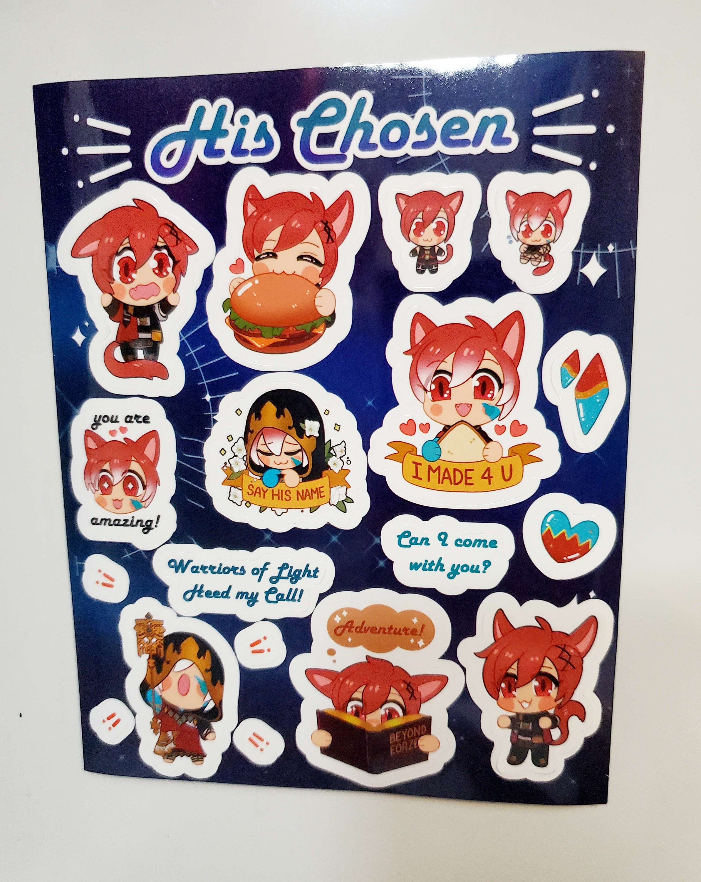 FF14 His Chosen G'raha Tia Sticker Sheet - Etsy