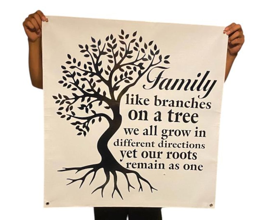 Family Like Branches on a Tree We All Grow in Different Directions yet ...