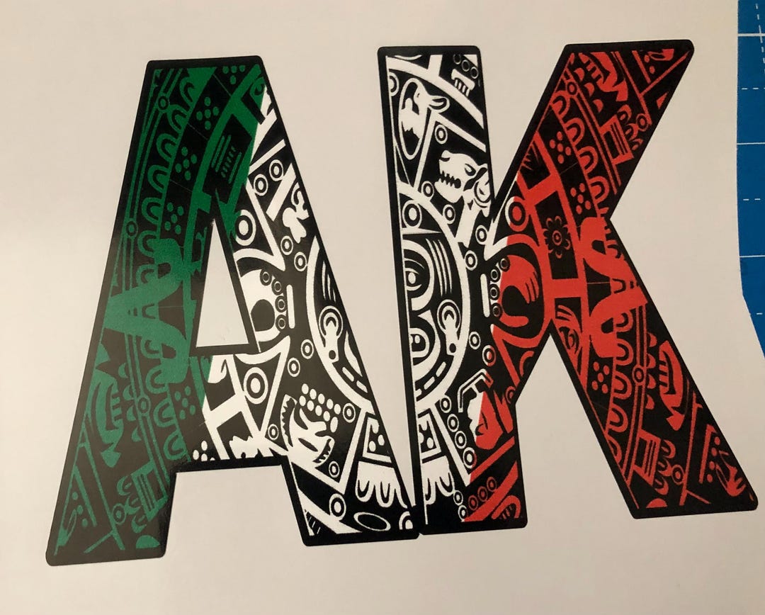 AK Aztec Calendar Sticker Decal - Etsy
