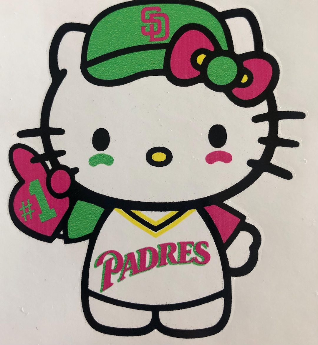 Hello Kitty City Connect Padres Fan Stickers - Etsy
