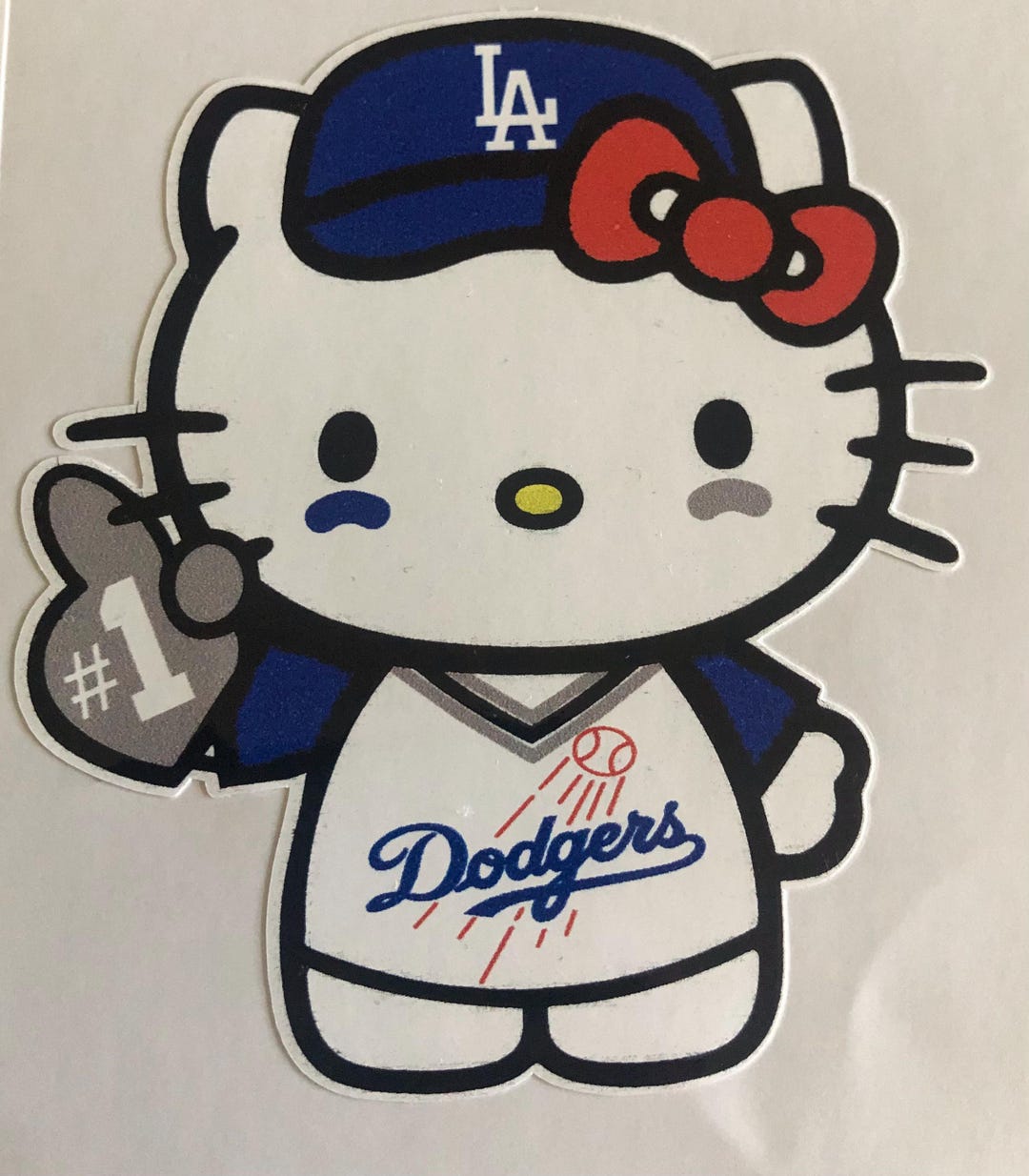 3 Kitty Los Angeles Dodger Fan Stickers - Etsy