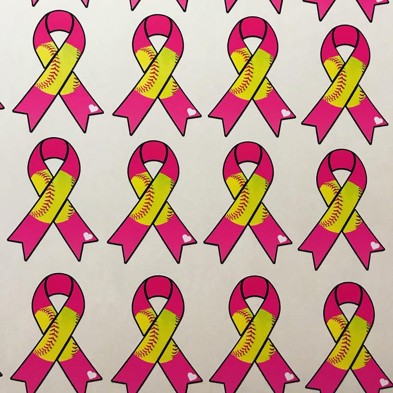 Breast Cancer Helmet Decals - Etsy