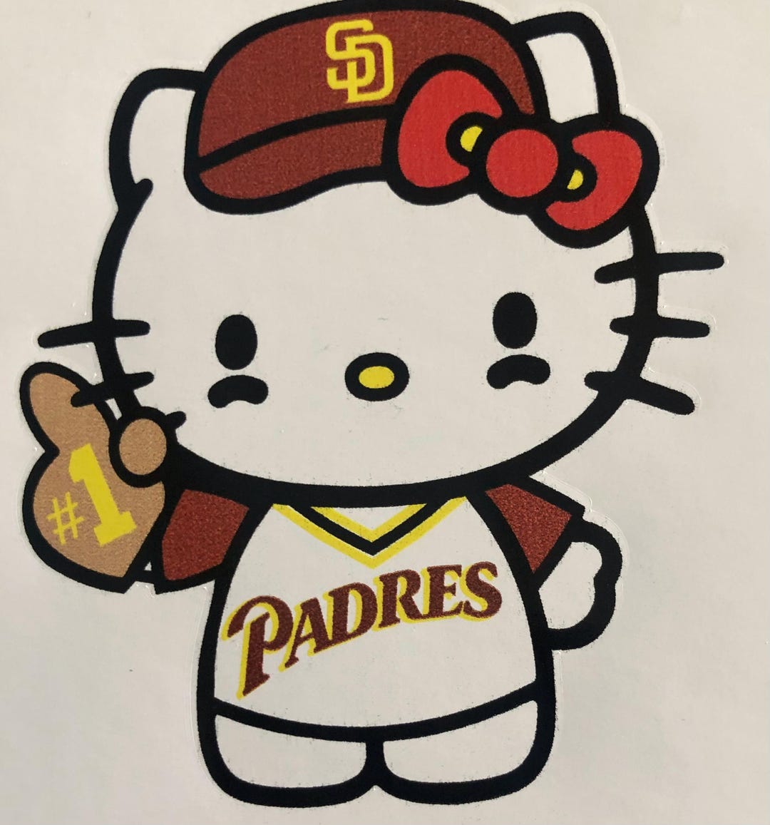Hello Kitty San Diego Padres Fan Sticker - Etsy