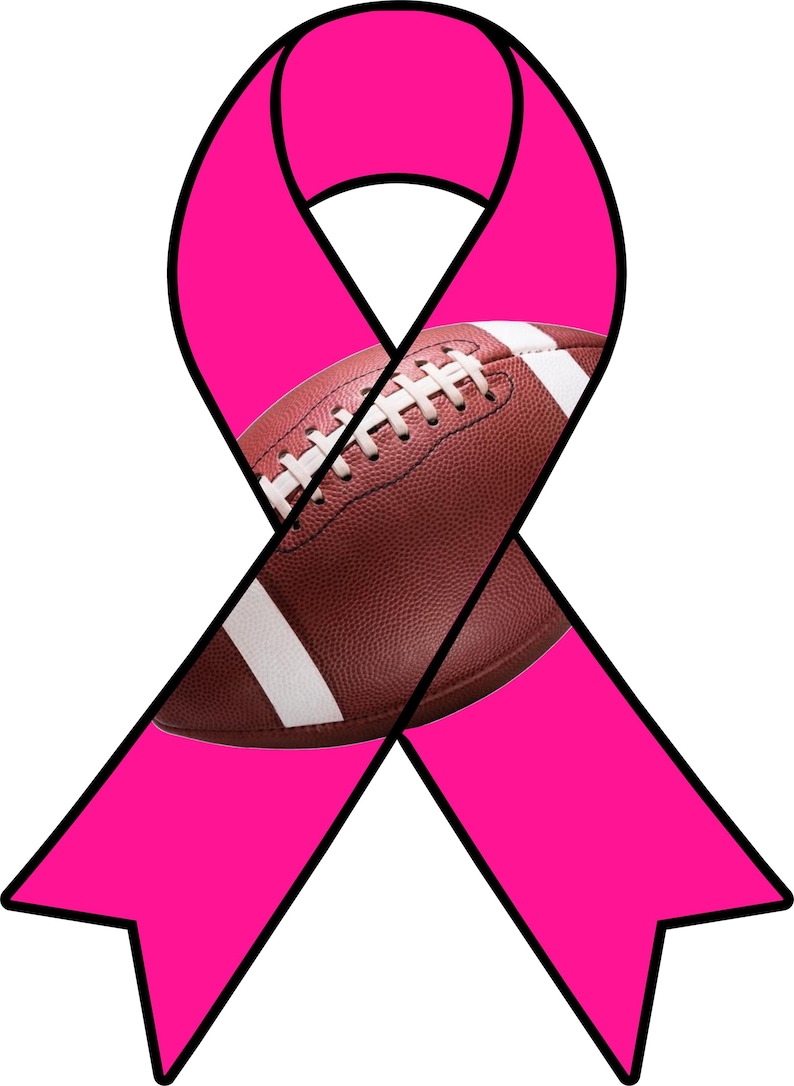 24 Breast Cancer Football Helmet Decals - Etsy
