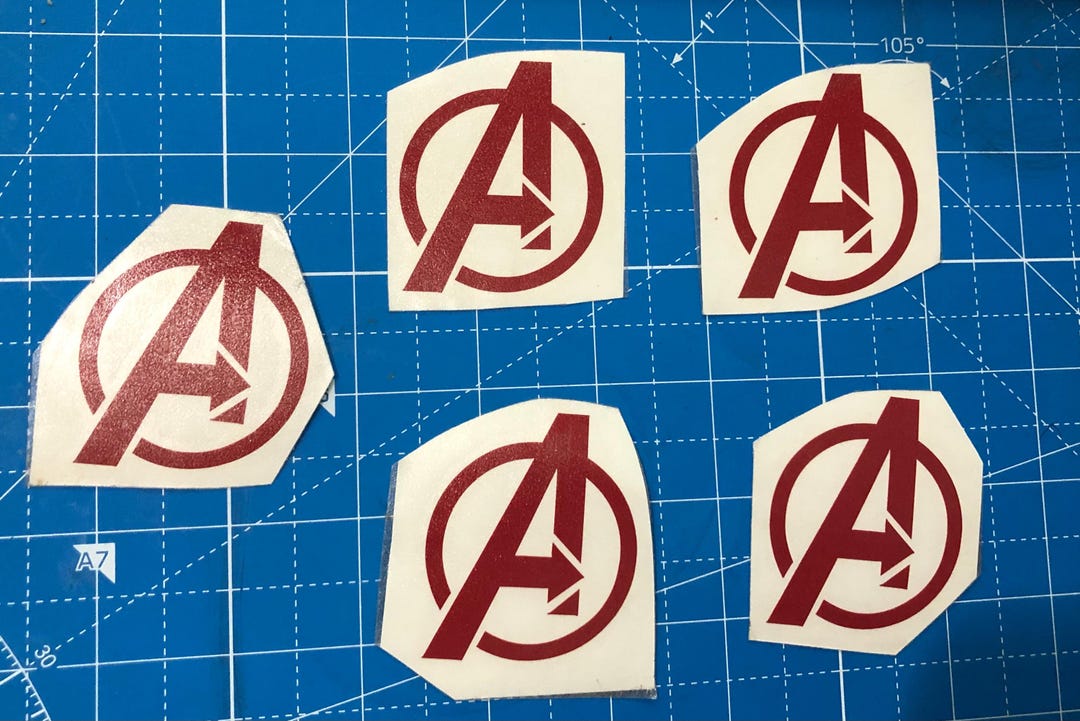 6 Red A Super Hero Decal - Etsy