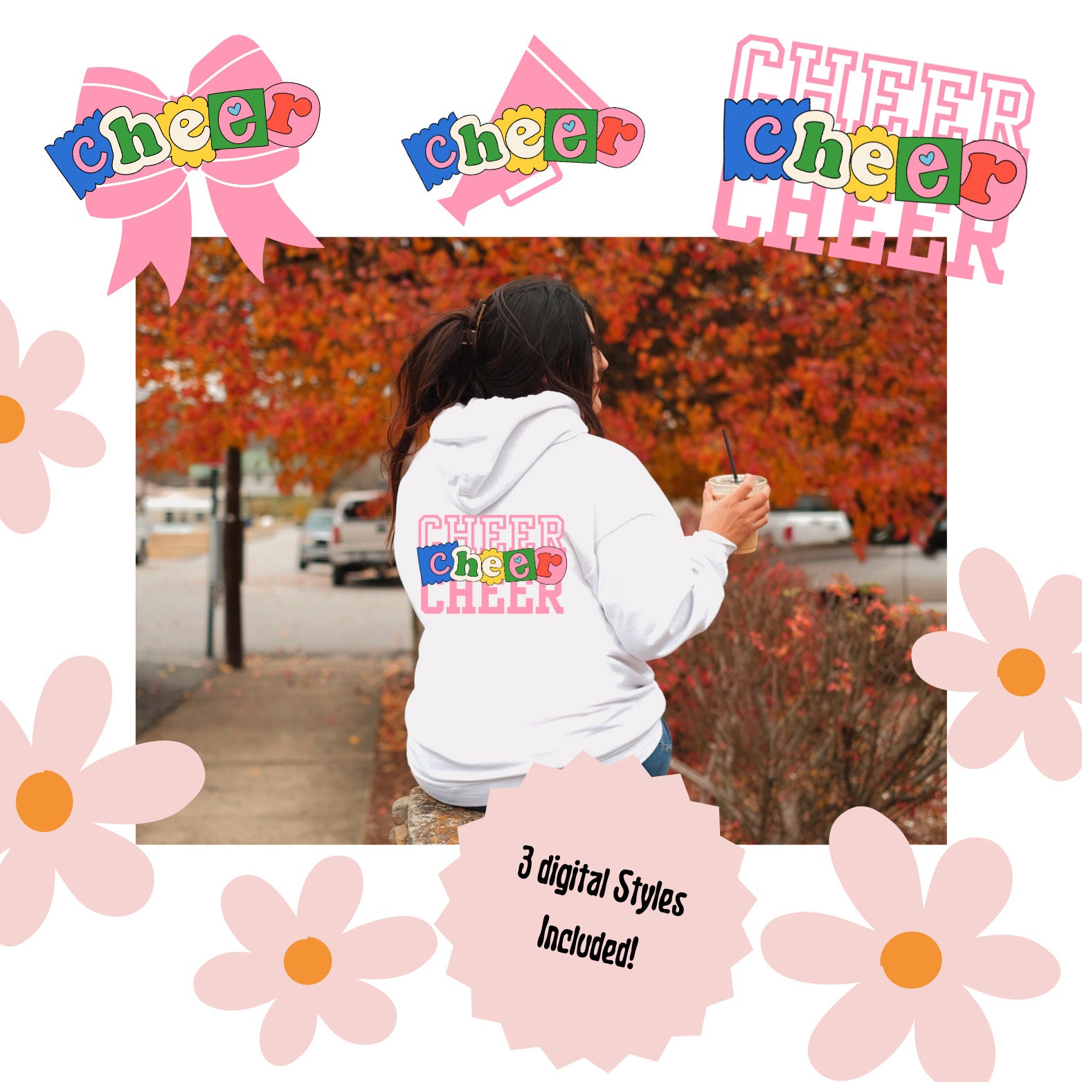 Cheer SVG File | Instant Download | Cheer T-shirt Design | Cheerleader ...