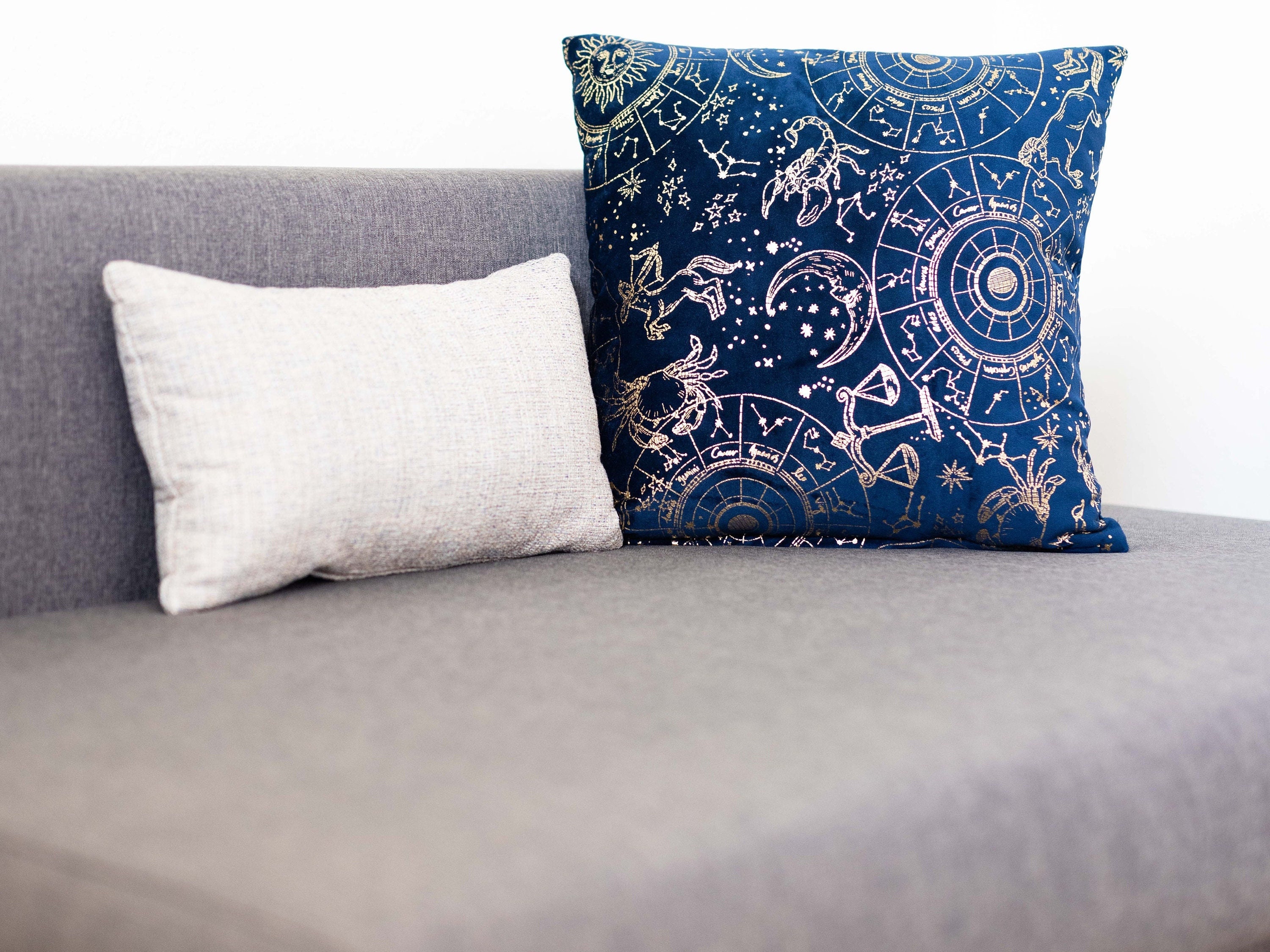 Cozy Plush Celestial Indigo Decorative Pillow Case - Etsy