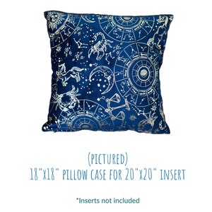 Cozy Plush Celestial Indigo Decorative Pillow Case - Etsy