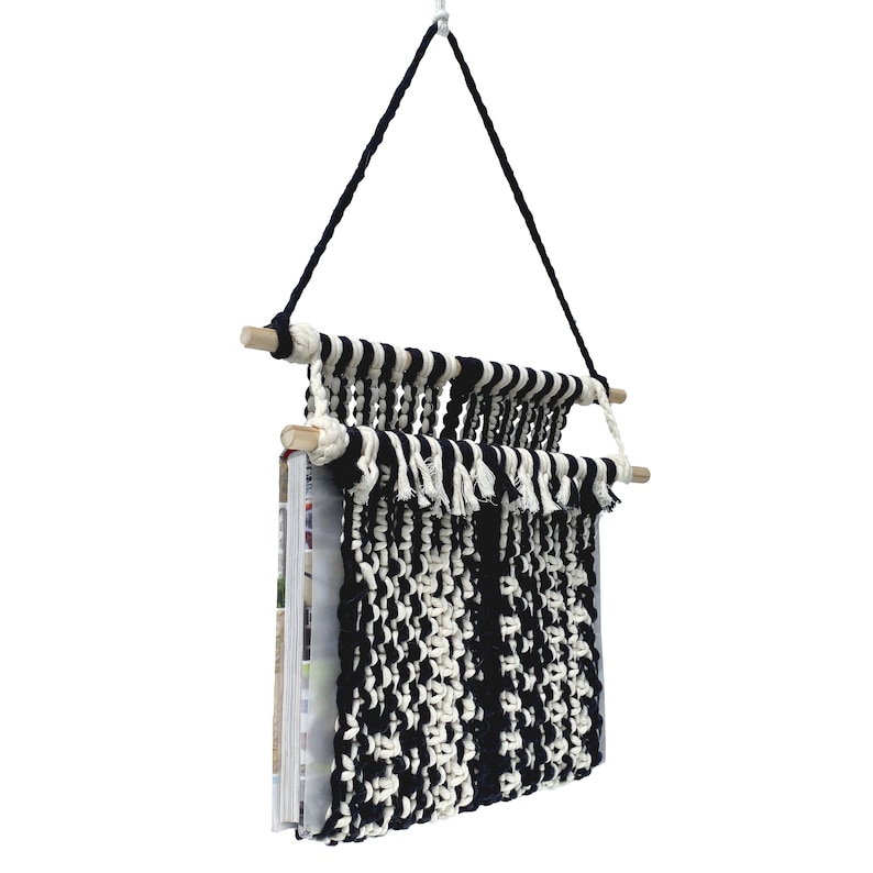 Macrame Book Hanger, Macrame Book Holder, Boho Home Decor, Farmhouse ...