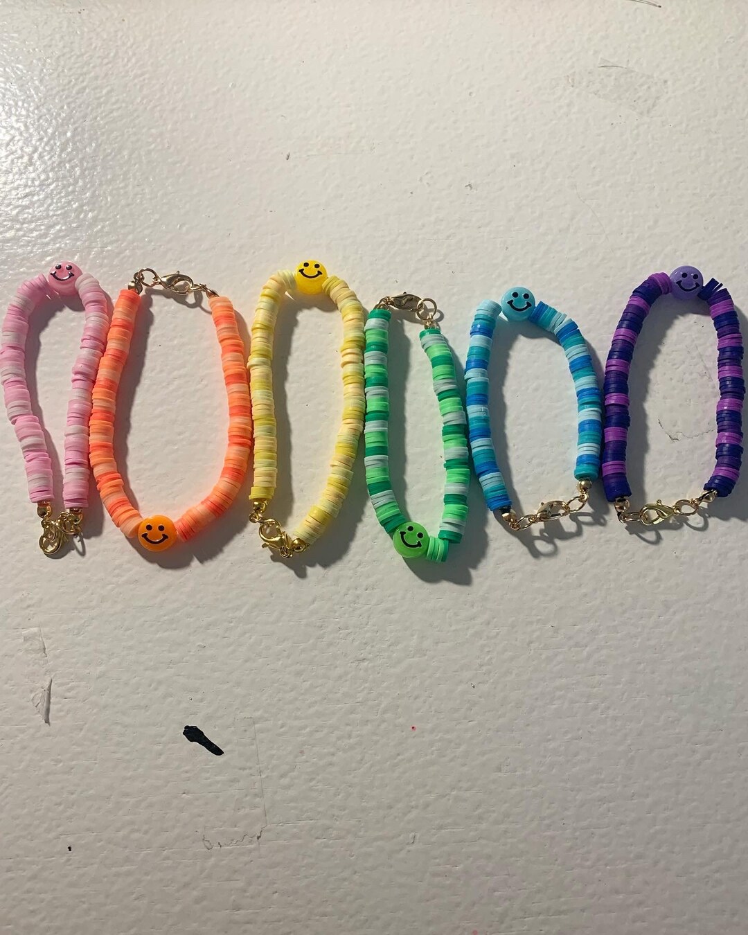 Rainbow Bracelet Set 6 Bracelets Come in One Pack. Pink - Etsy