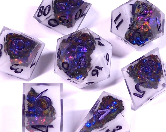 Cosmic Collapse - White and Purple, Geode, Cracked Core, Handmade ...