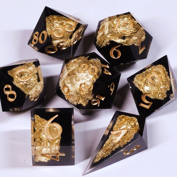 Gold Dice Set - Etsy