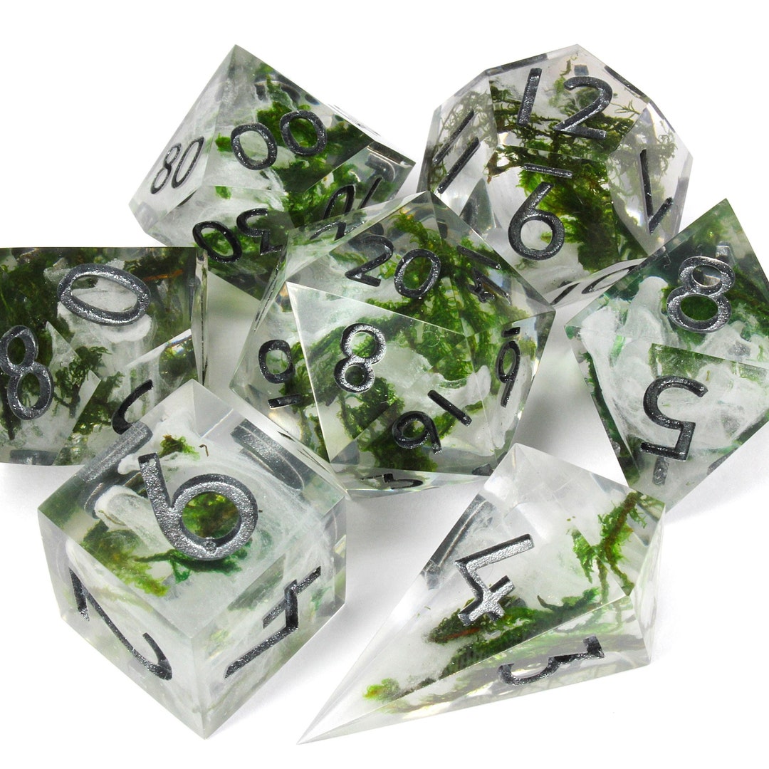 Ghost Marsh - Moss, Handmade, Polyhedral, Sharp Edge, Dnd Tabletop RPG ...