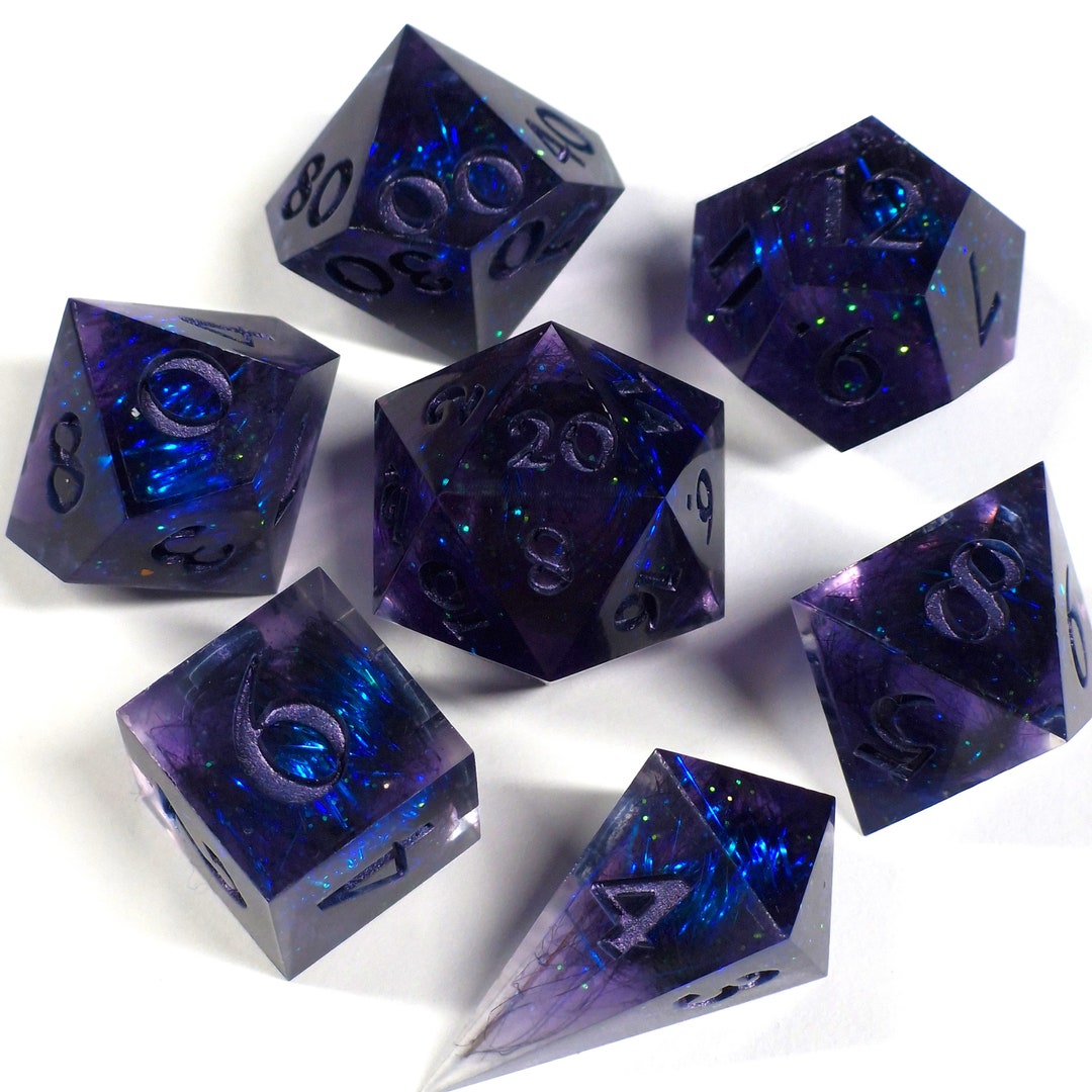 Dark Vortex Handmade, Polyhedral, Sharp Edge, Double Cast, Dnd Tabletop ...