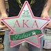 Alpha Kappa Alpha Silver Star 16 Tall Medium - Etsy
