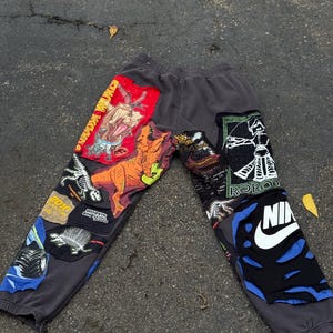 Patchwork Sweatpants (medium) - Etsy
