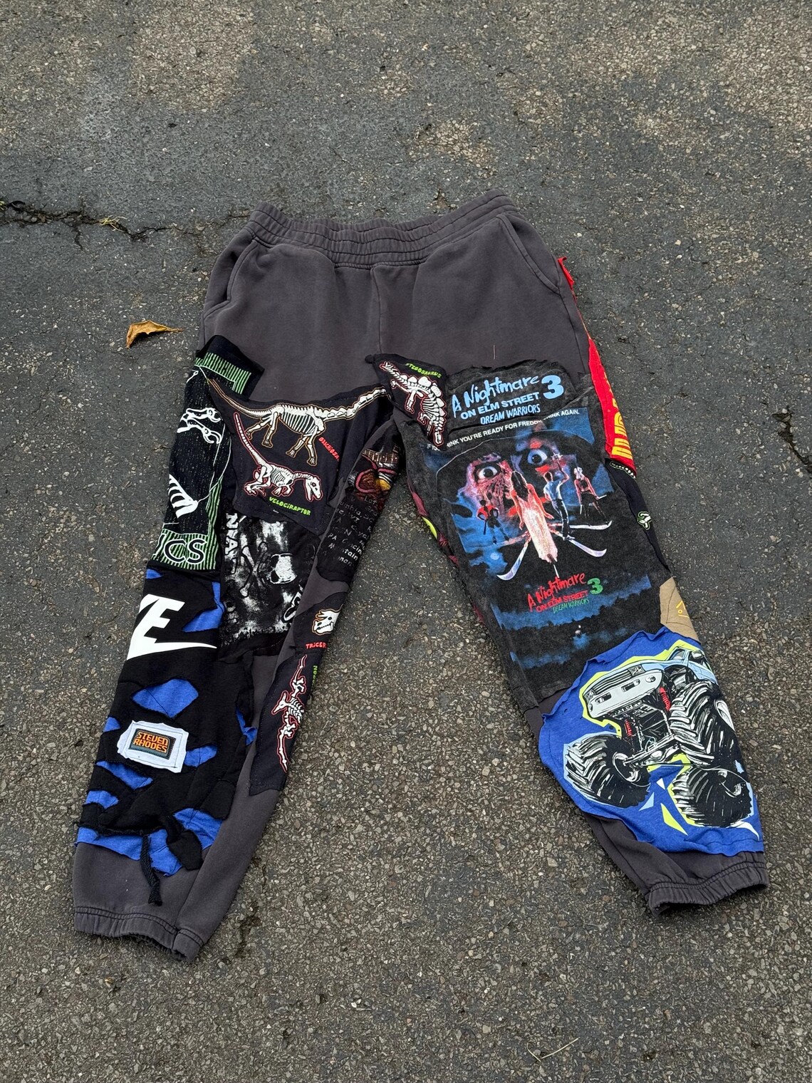 Patchwork Sweatpants (medium) - Etsy