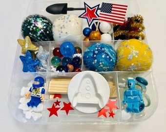 Space Sensory Play Dough Kit - Etsy UK