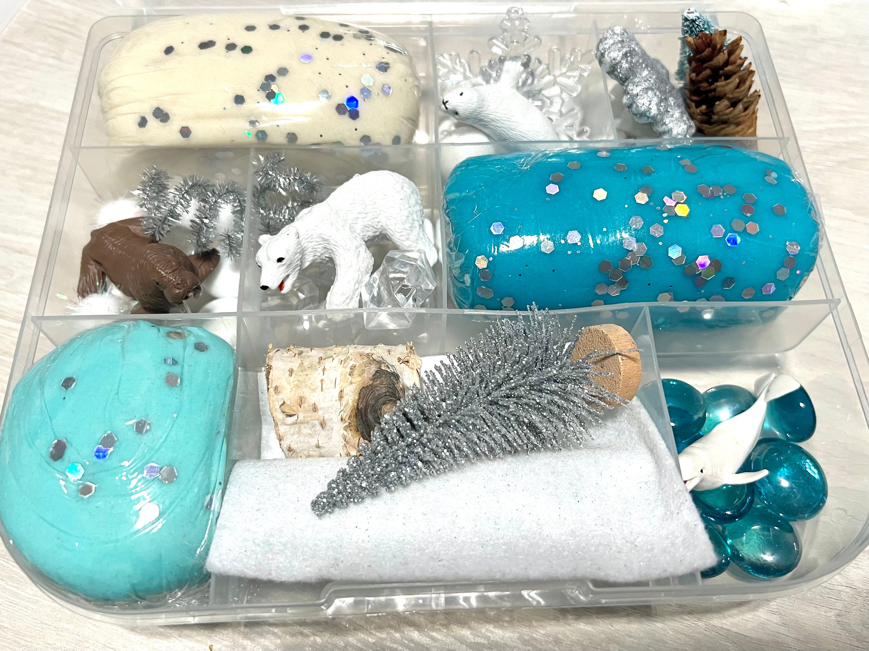 Arctic Animals Play Kit Arctic Animals Play Dough Kit Winter - Etsy
