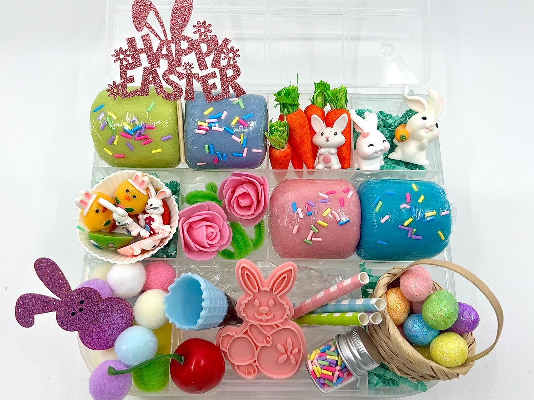 Sweet Treats Easter Play Dough Kit, Easter Sensory Kit, Easter Kids ...