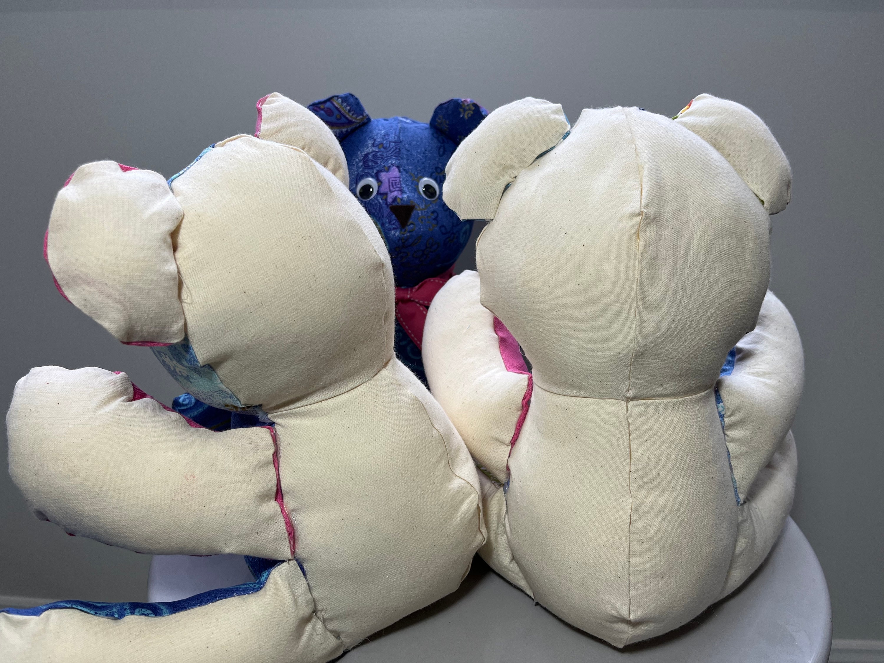 Easy Sew or No-sew Teddy Bear Pattern Signature Bear Memory Bear Glue ...