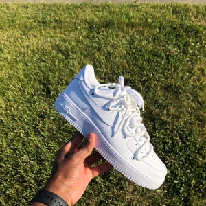 White Air Force 1 Off-white Custom - Etsy