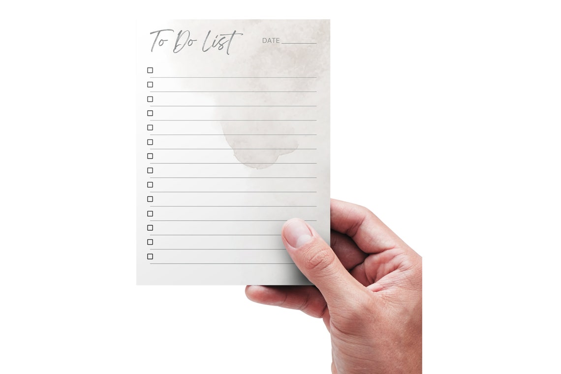 Printable To-do List PDF Daily List Digital Download - Etsy