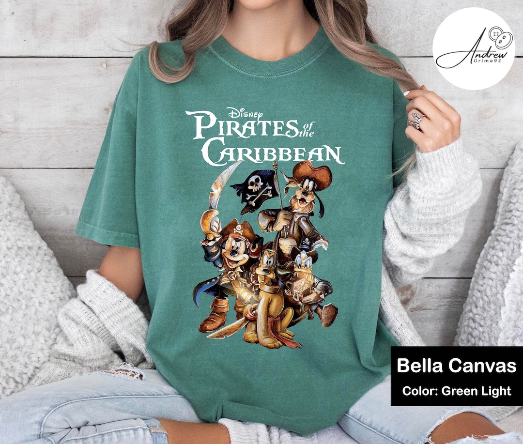 Vintage Pirates of the Caribbean Disneyworld Shirt, Mickey Pirates ...