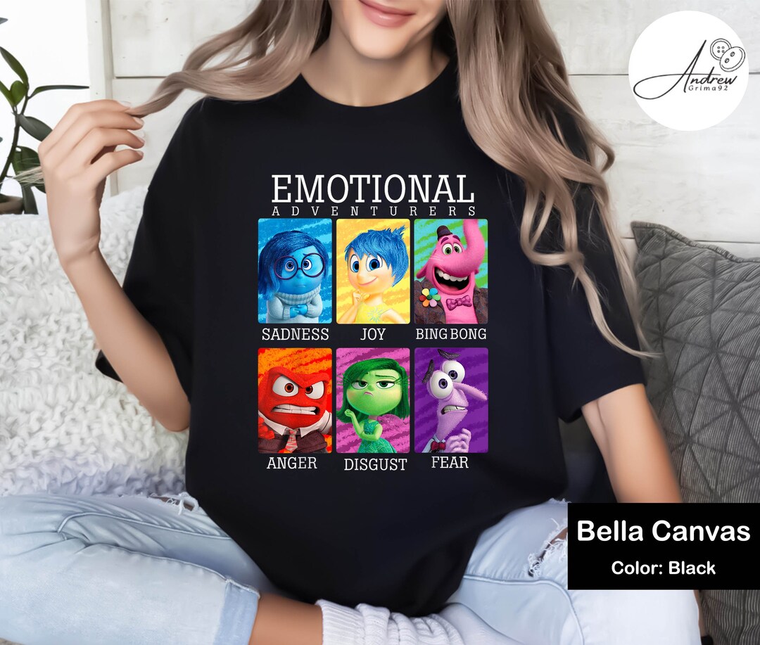 Disney & Pixar's Inside Out 2 personajes en mi camisa de aventura ...